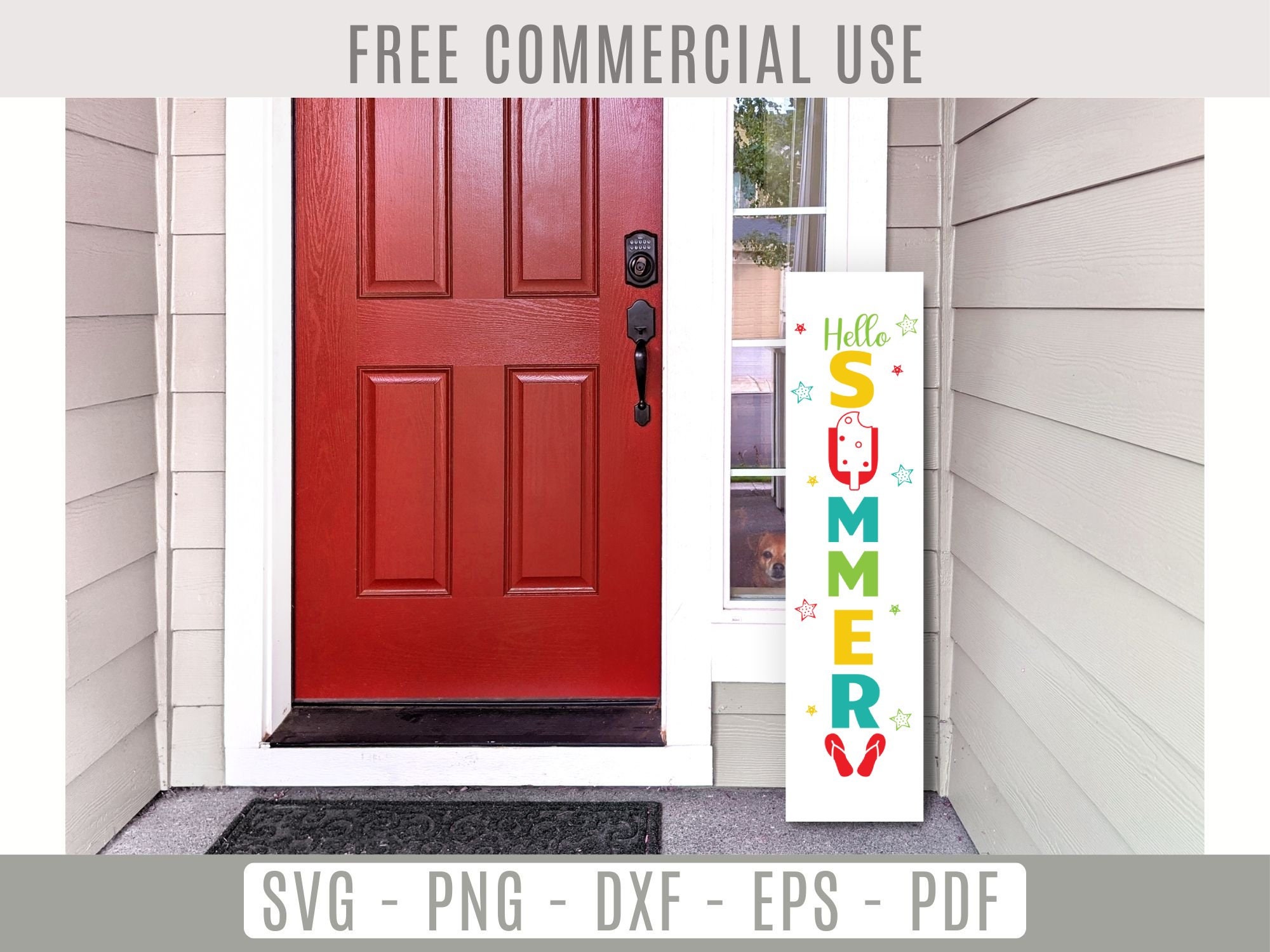 Porch Sign Svg Summer Porch Sign Vertical Porch Sign Front Porch