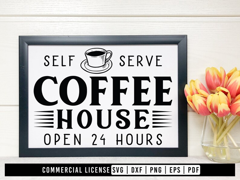 Vintage Coffee Sign SVG, Coffee Bar Svg, Coffee Signs Png, Coffee House ...