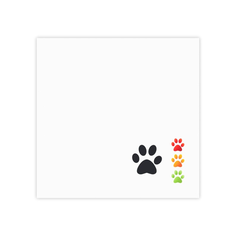 Paw Print Post-it® Note Pads - Etsy