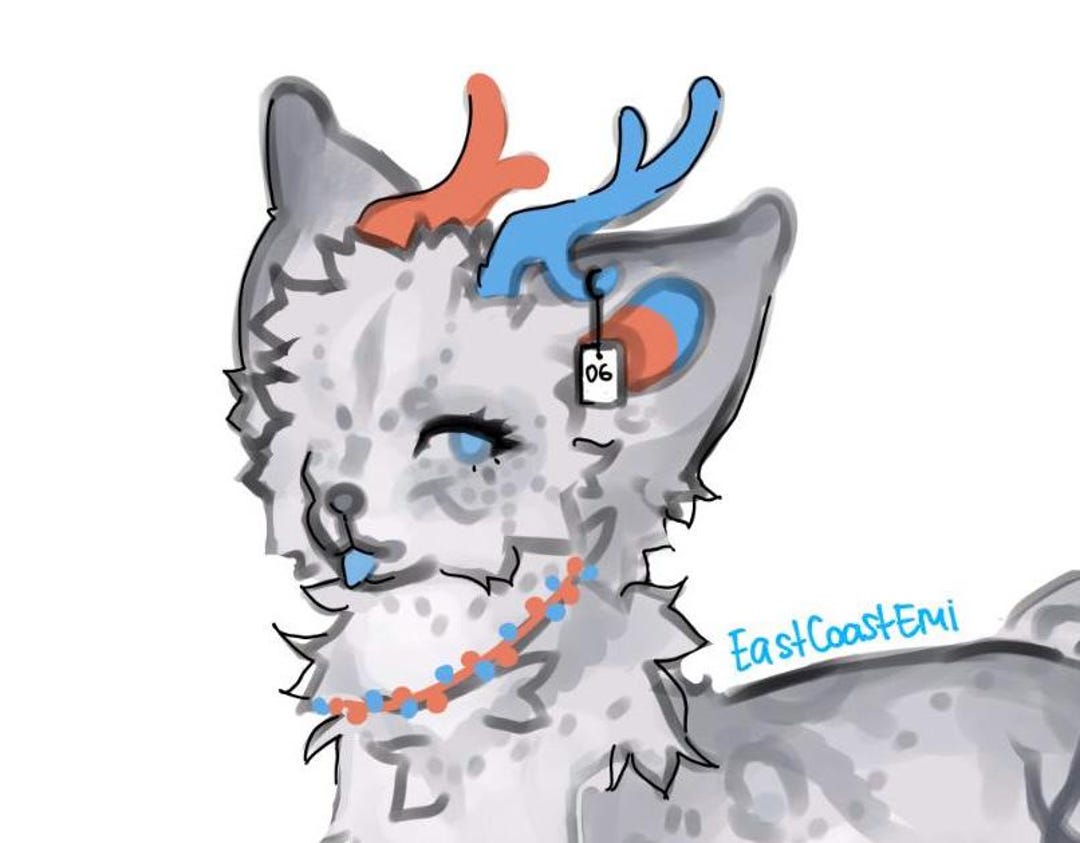 Cute Furry Snow Leopard/reindeer Adoptable // Winternight Blizzard ...