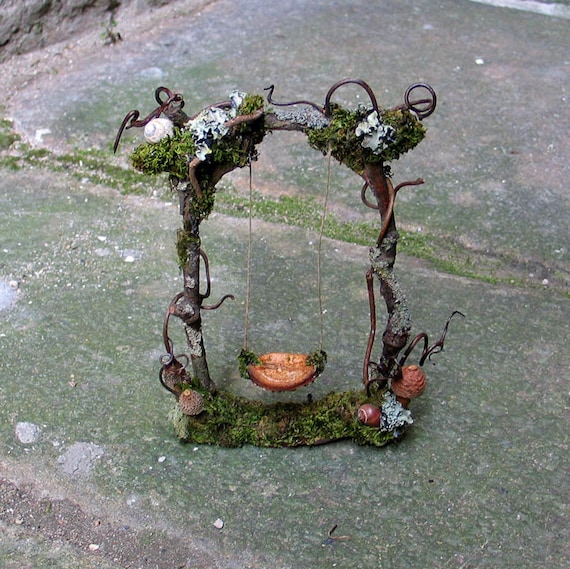 Faery Swing Custom Order Fairy Garden Dollhouse Fairy - Etsy