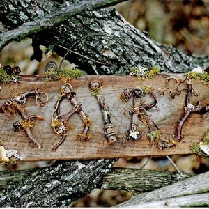 Twig Sign Custom Order, Name Sign, Baby Gift, Garden Sign, House Number ...