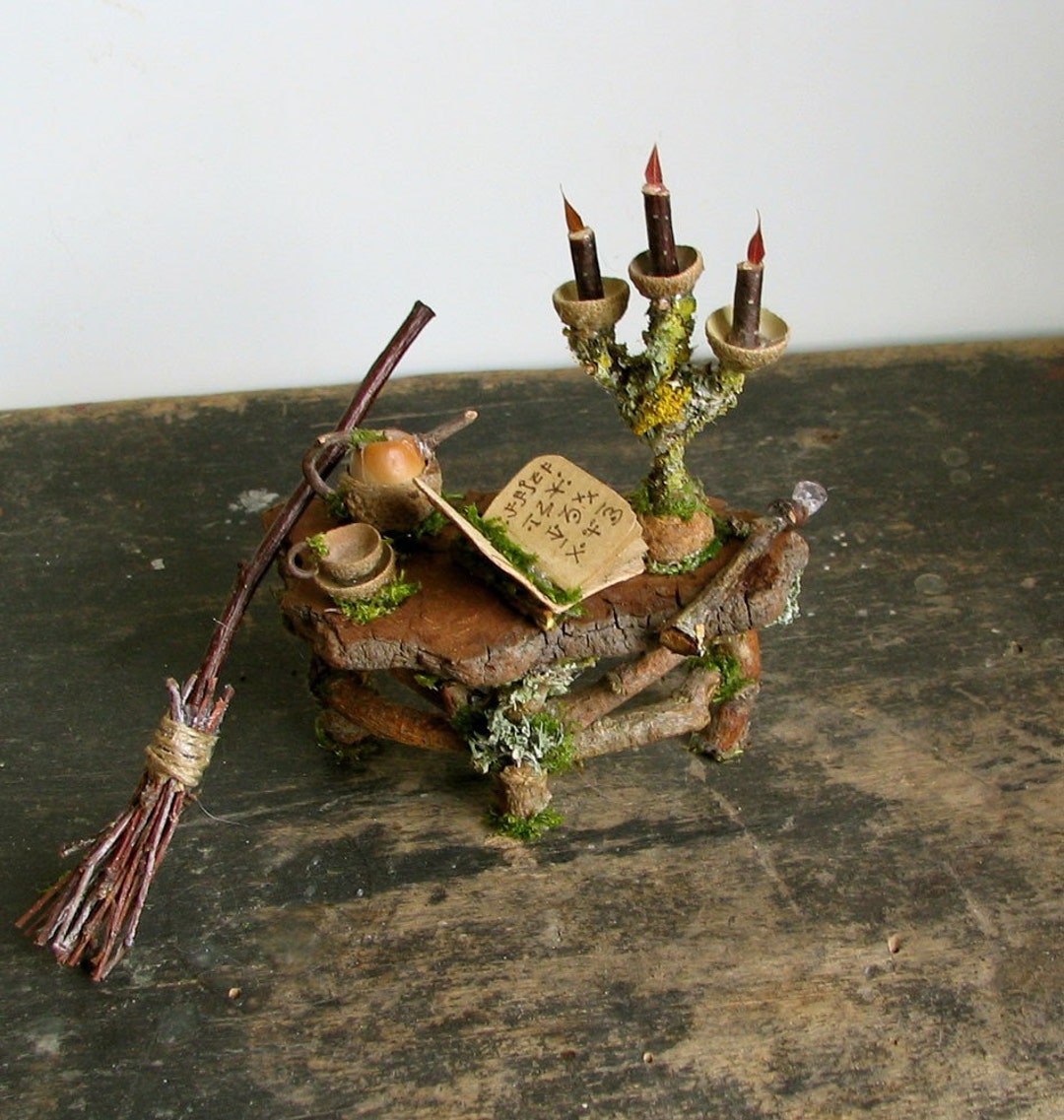 Fae Magic, Miniature Altar Table, Fairy Witch, Altar, Magic Table, Tea ...