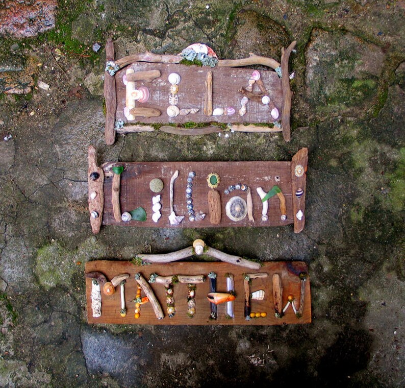 Twig Sign Custom Order Name Sign Baby Gift Garden Sign - Etsy