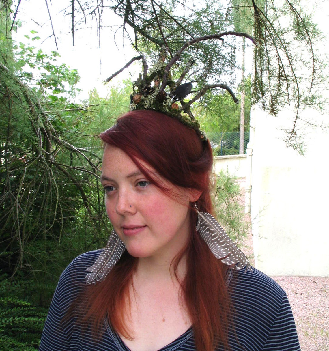 Faery Tiara, Forest Witch Crown, in Natural Materials, Custom Order - Etsy