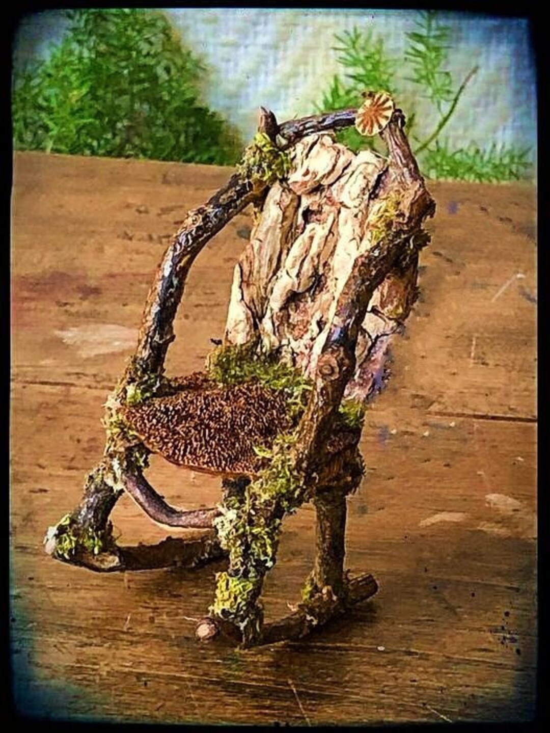 Faery Rocking Chair in Natural Materials, Custom Order - Etsy
