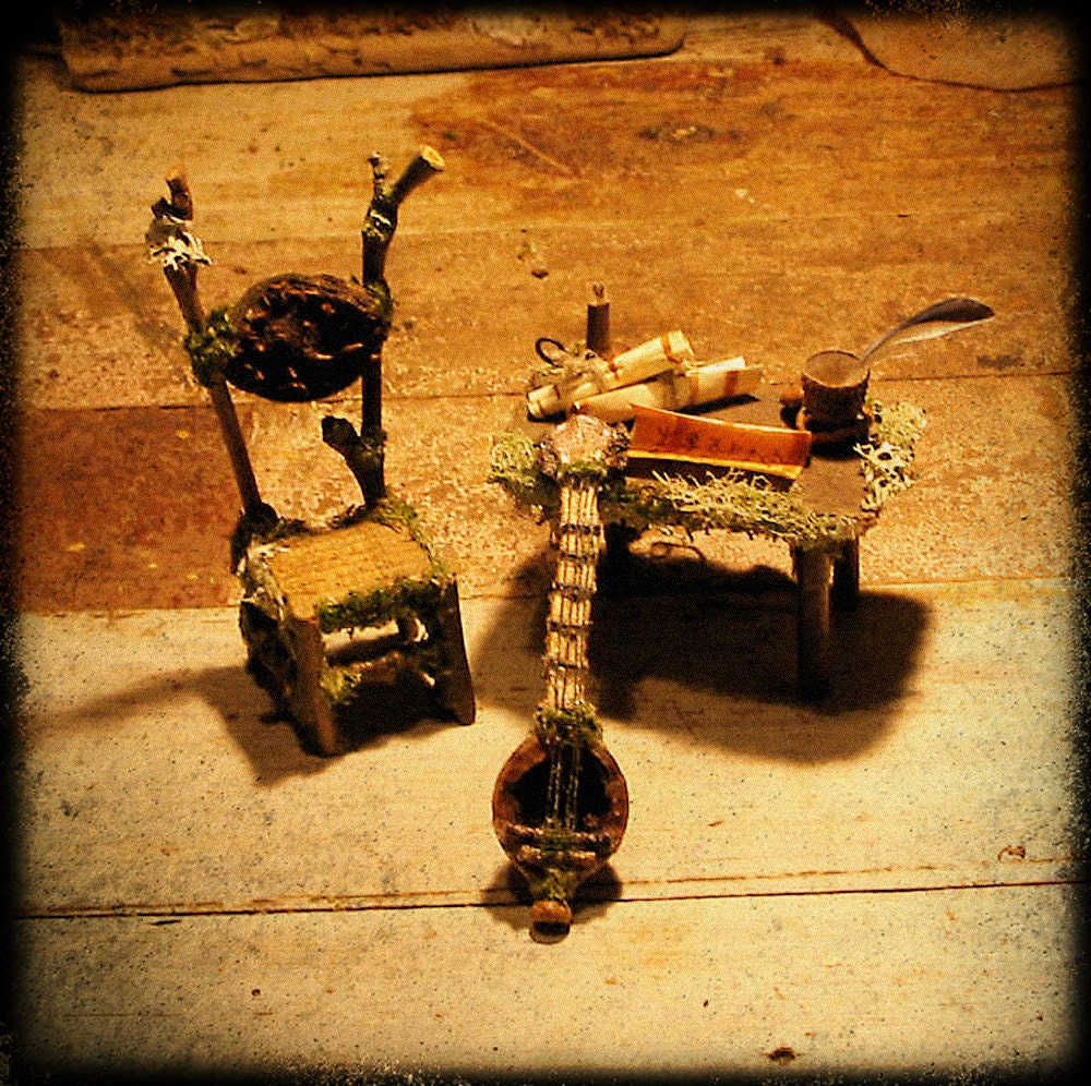 Faery Lute Miniature Musical Instrument Custom Order - Etsy UK