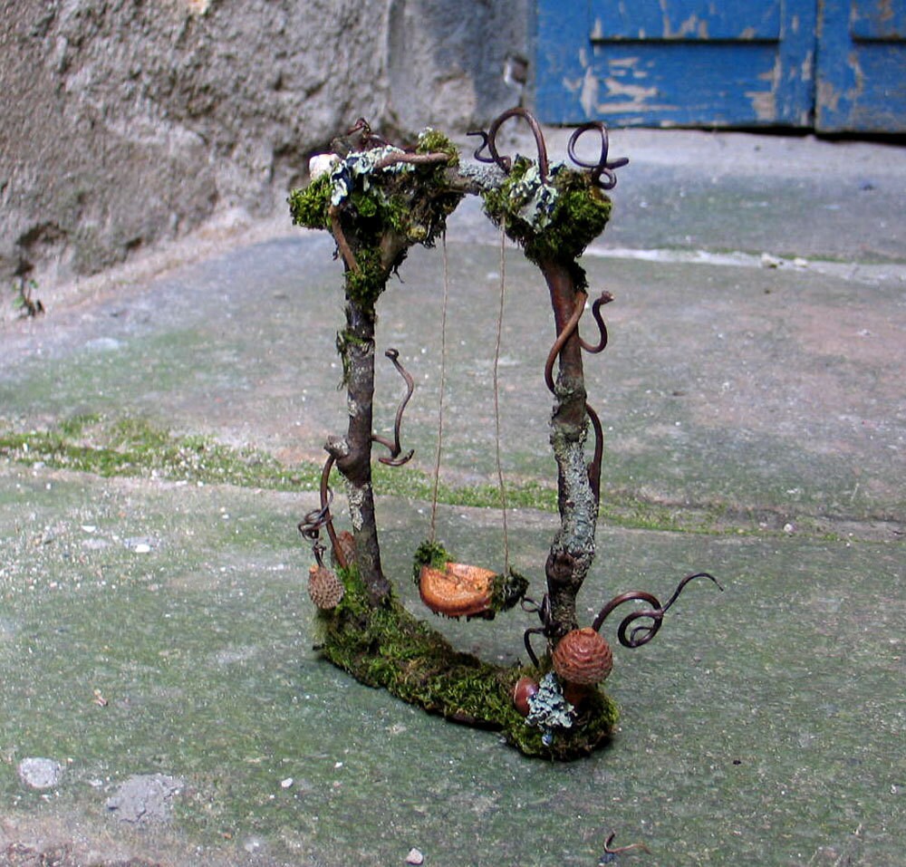 Faery Swing Custom Order Fairy Garden Dollhouse Fairy - Etsy