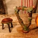 Faery Harp and Three Legged Stool Miniature Dollhouse Fairy Gardens ...