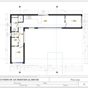 Container House Plan L-shaped With 2 Bedroom and Metal Cladding - 36m2 ...