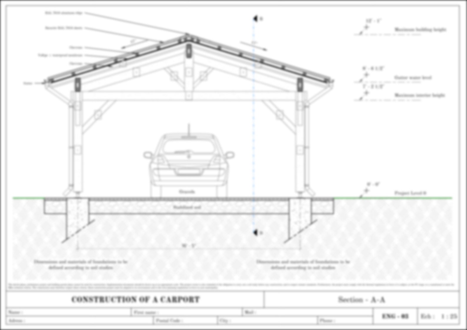 Carport Blueprints, Wood Carport Design, Wooden Carport Plans, Carport ...