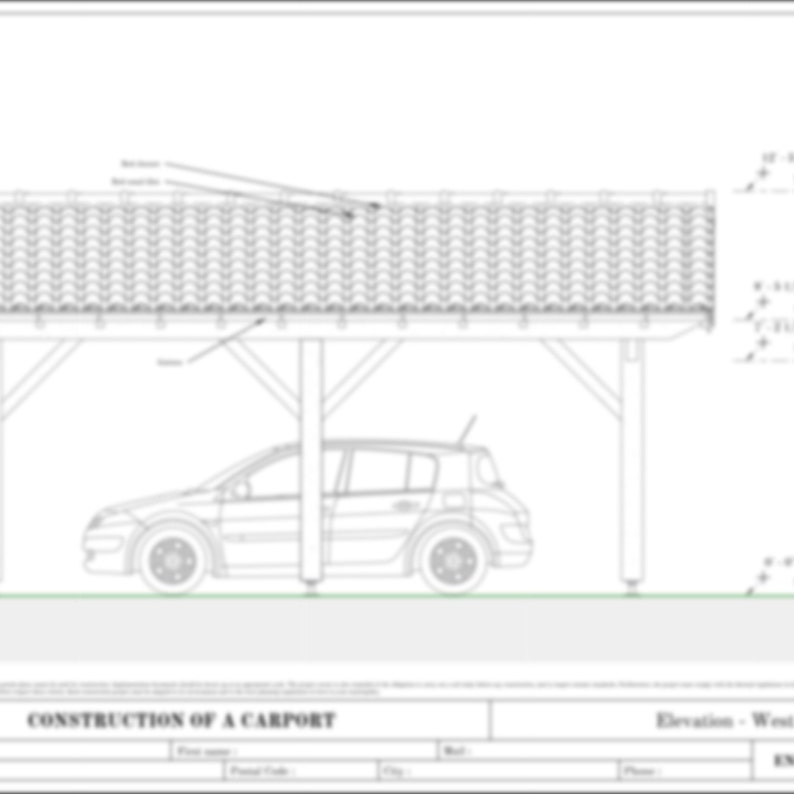 Carport Blueprints, Wood Carport Design, Wooden Carport Plans, Carport ...
