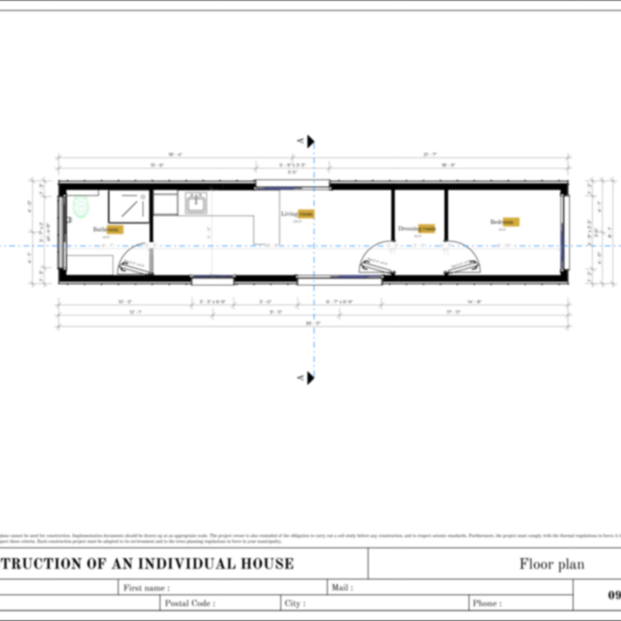 One-bedroom House Plans, Container House Plans, Shipping Container ...