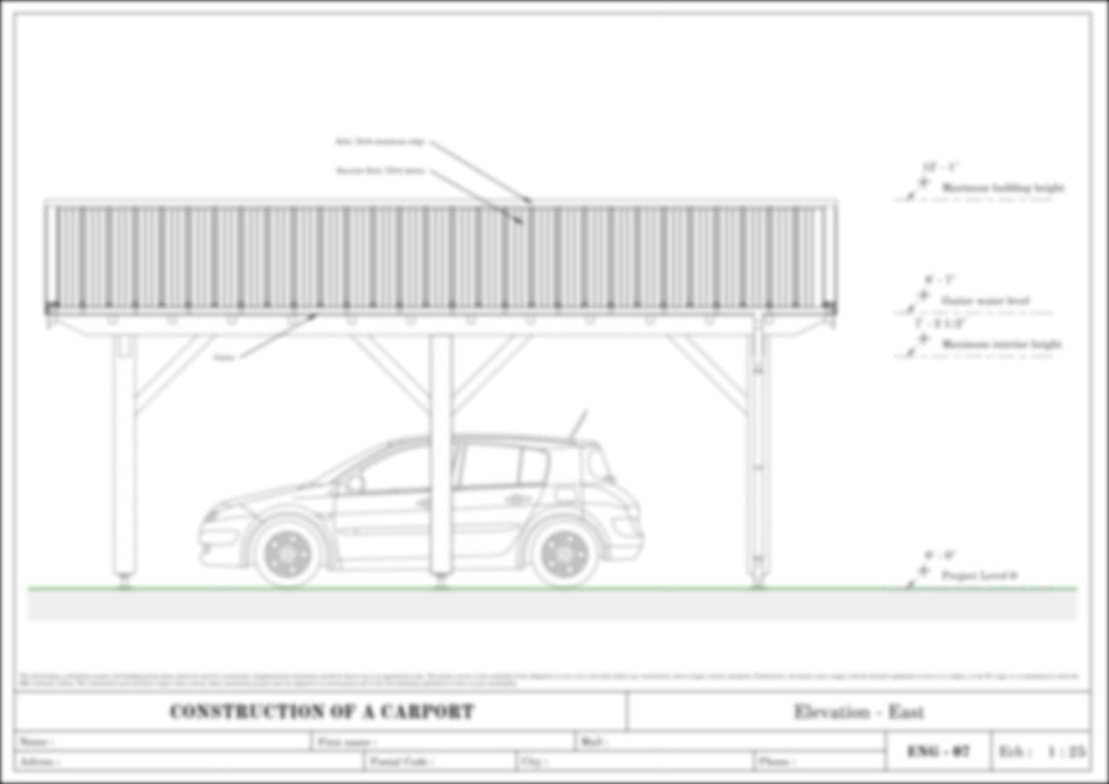 Carport Blueprints, Wood Carport Design, Wooden Carport Plans, Carport ...