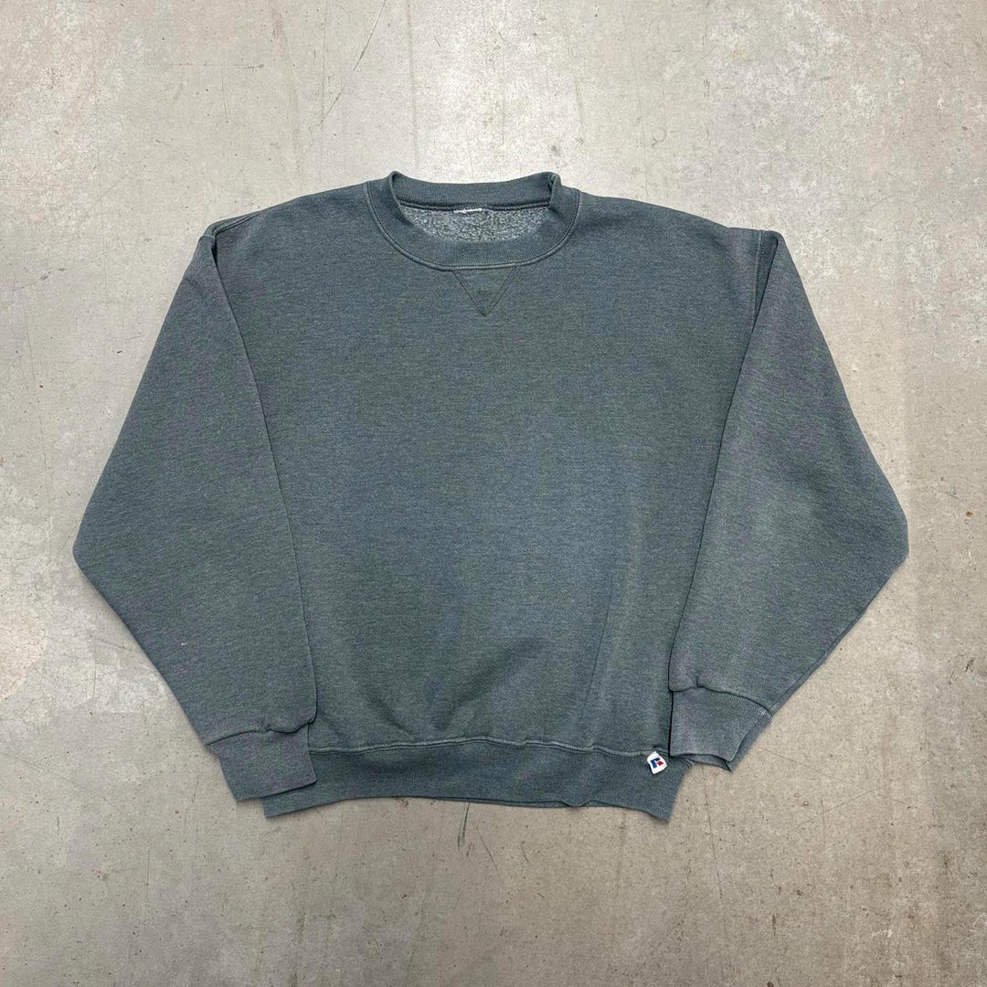 Vintage 90s Russell Athletic Blank Pullover Sweatshirt / Retro ...
