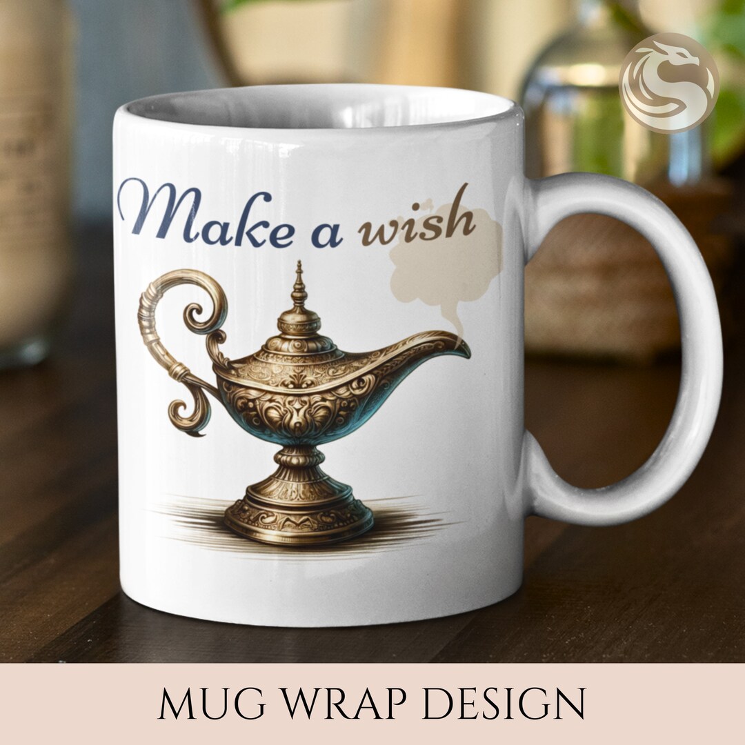 Magic Wish Sublimation Mug - Aladdin Lamp Design - Unique Gift Idea - Etsy