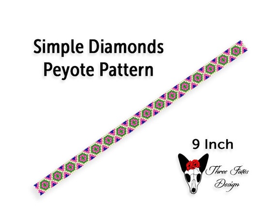 Beaded Bracelet Pattern Odd Count Peyote Stitch Instant - Etsy