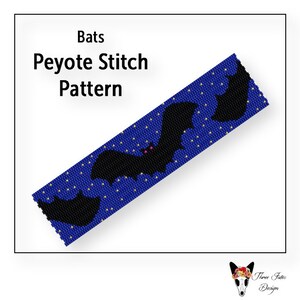 Beaded Bracelet Pattern, Two Drop Even Count Peyote Stitch, Instant ...