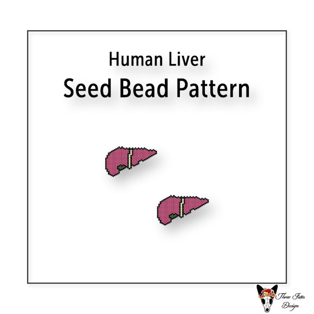 Beaded Earring Pattern, Brick Stitch, Seed Bead Charm, Instant Download ...