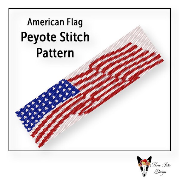 Beaded American Flag Pattern - Etsy