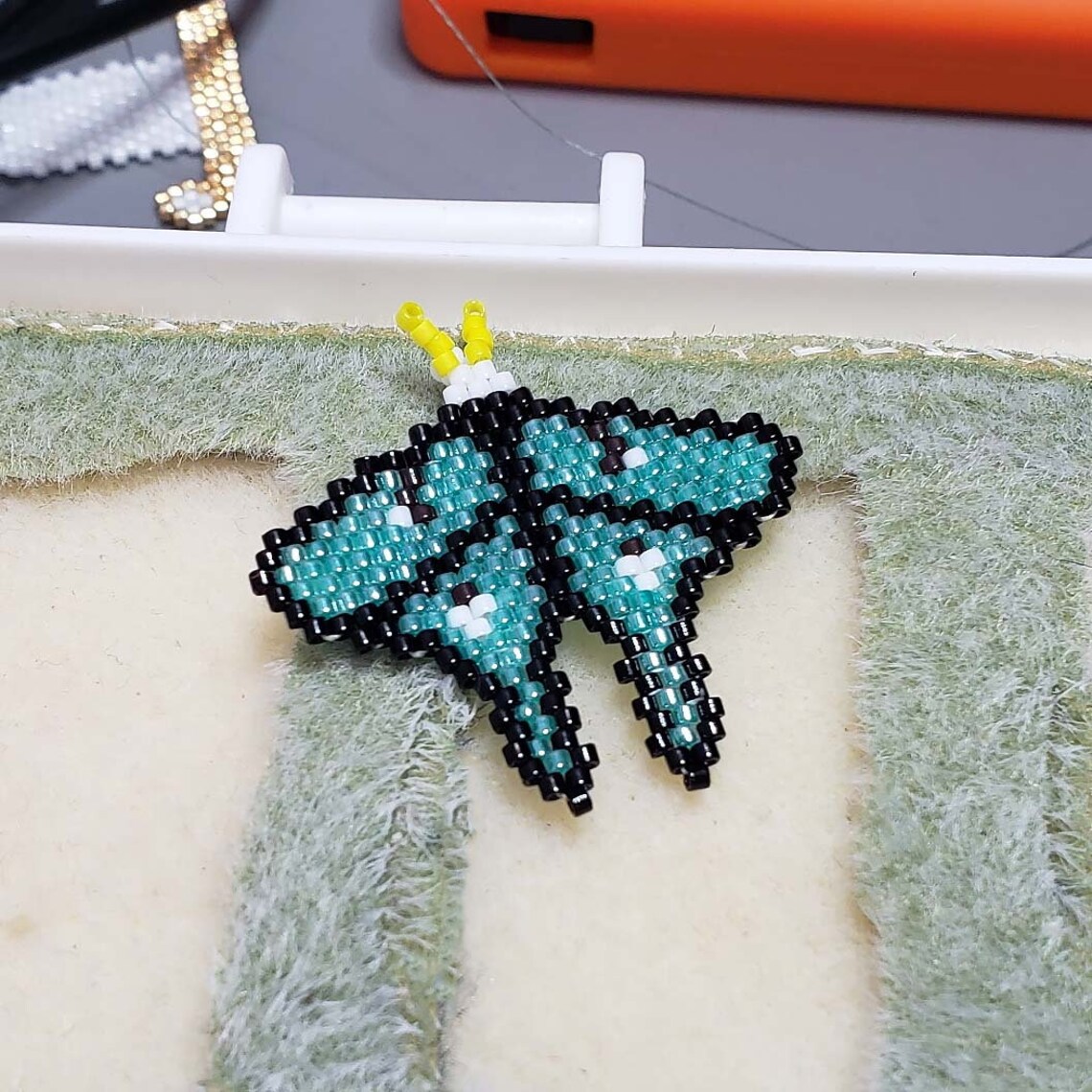 Beaded Earring Pattern Brick Stitch Seed Bead Pattern - Etsy