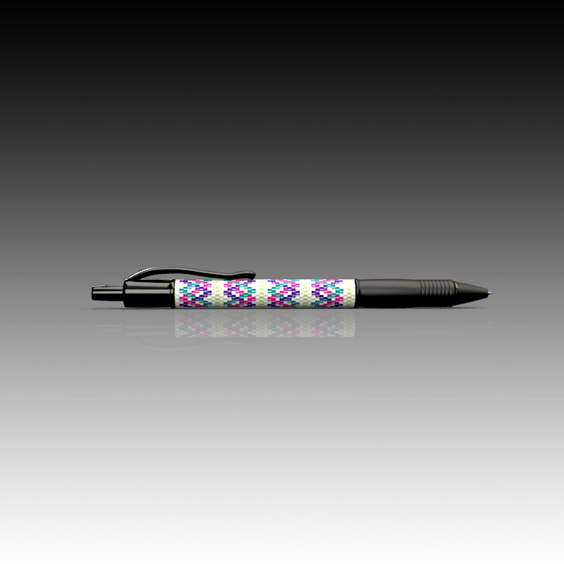 Beaded Pen Wrap Pattern Even Count Peyote Stitch Pen Cover | Etsy