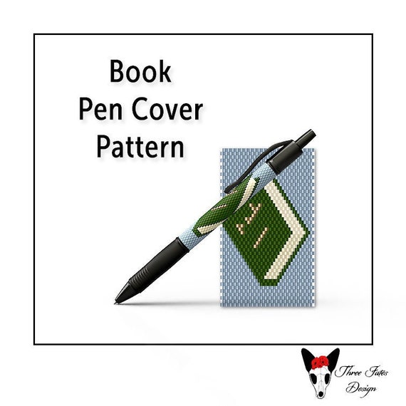 Beaded Pen Wrap Pattern Even Count Peyote Seed Bead Tutorial | Etsy