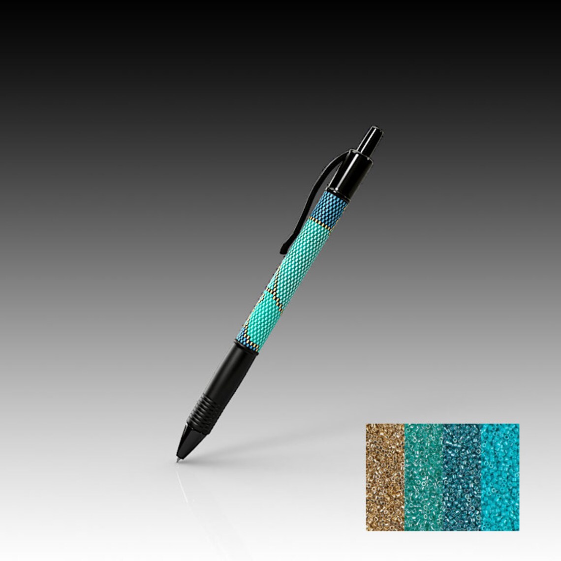 Beaded Pen Wrap Pattern Even Count Peyote Seed Bead Tutorial | Etsy