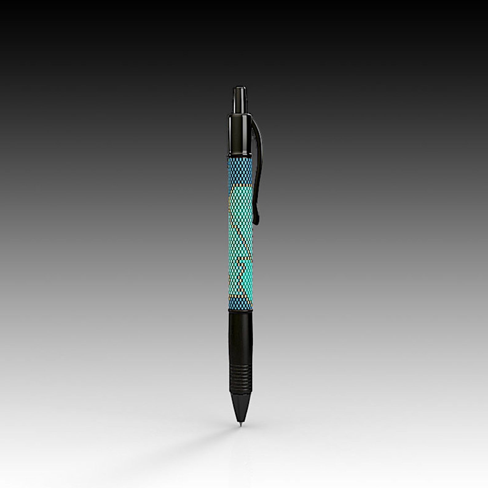 Beaded Pen Wrap Pattern Even Count Peyote Seed Bead Tutorial | Etsy