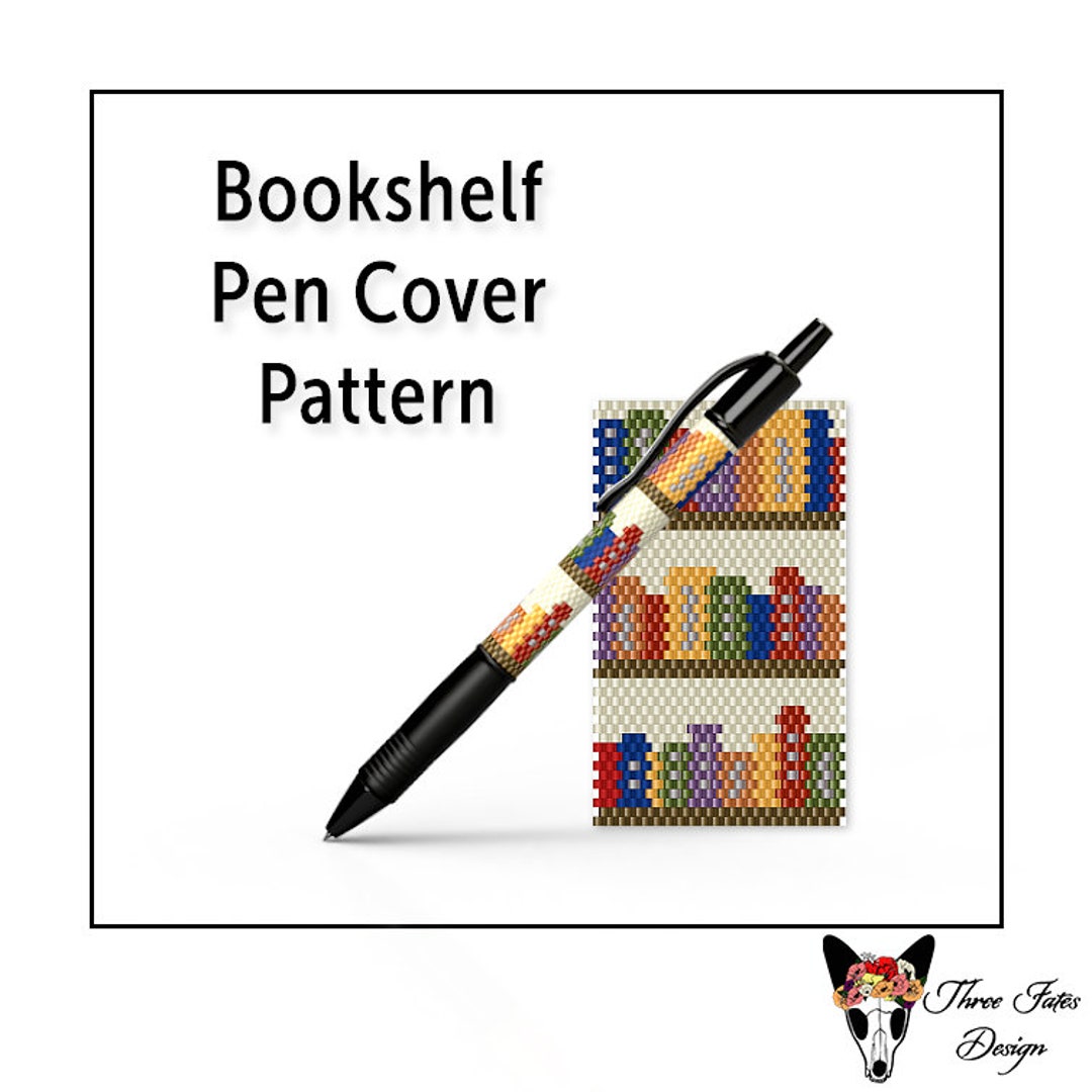 Beaded Pen Wrap Pattern, Even Count Peyote Seed Bead Pattern, Instant ...