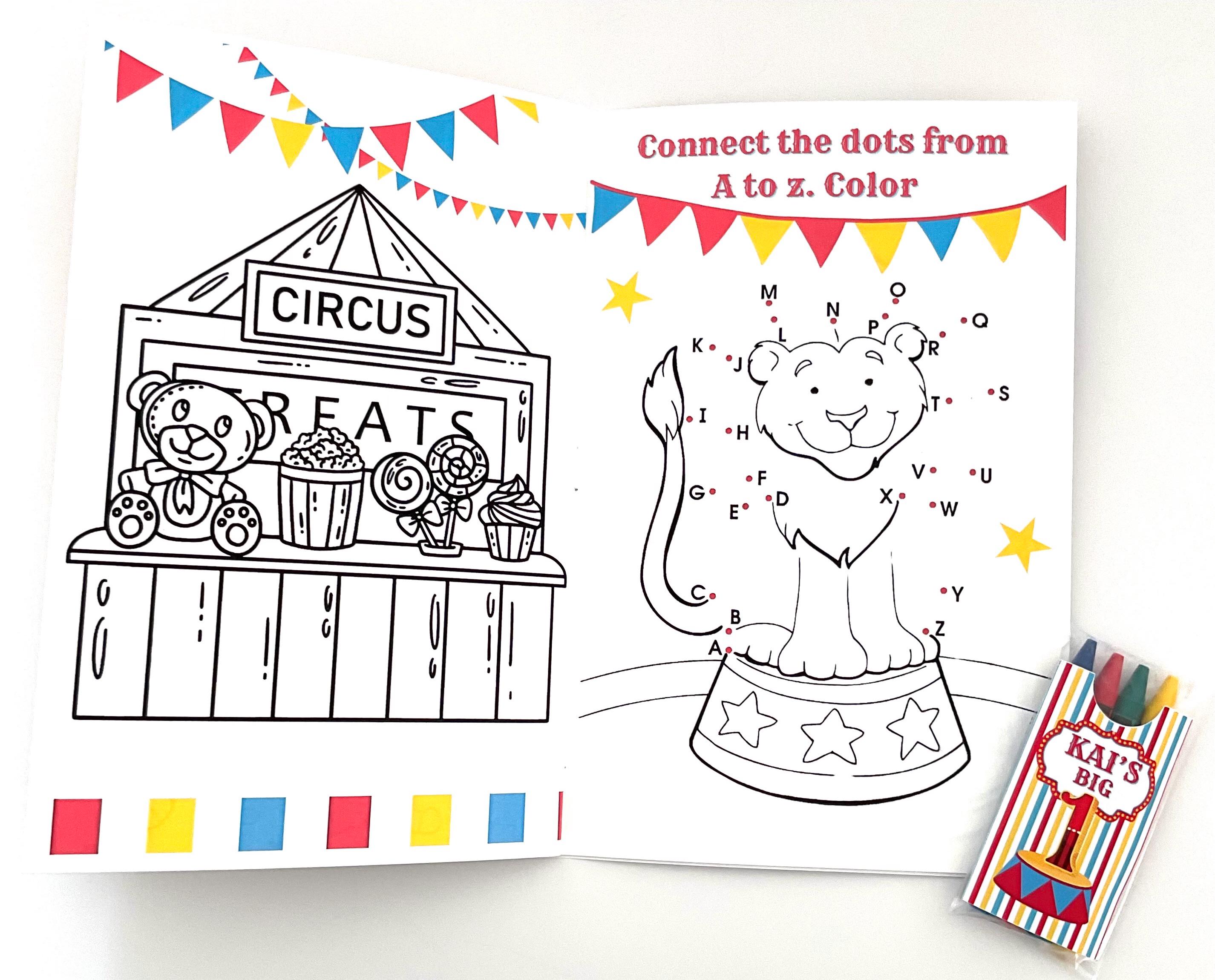 Circus Coloring Book Carnival Coloring Book Circus Party Carnival Party ...