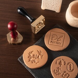 Custom Initials Pottery Stamp, Custom Personalized Pottery Stamp ...