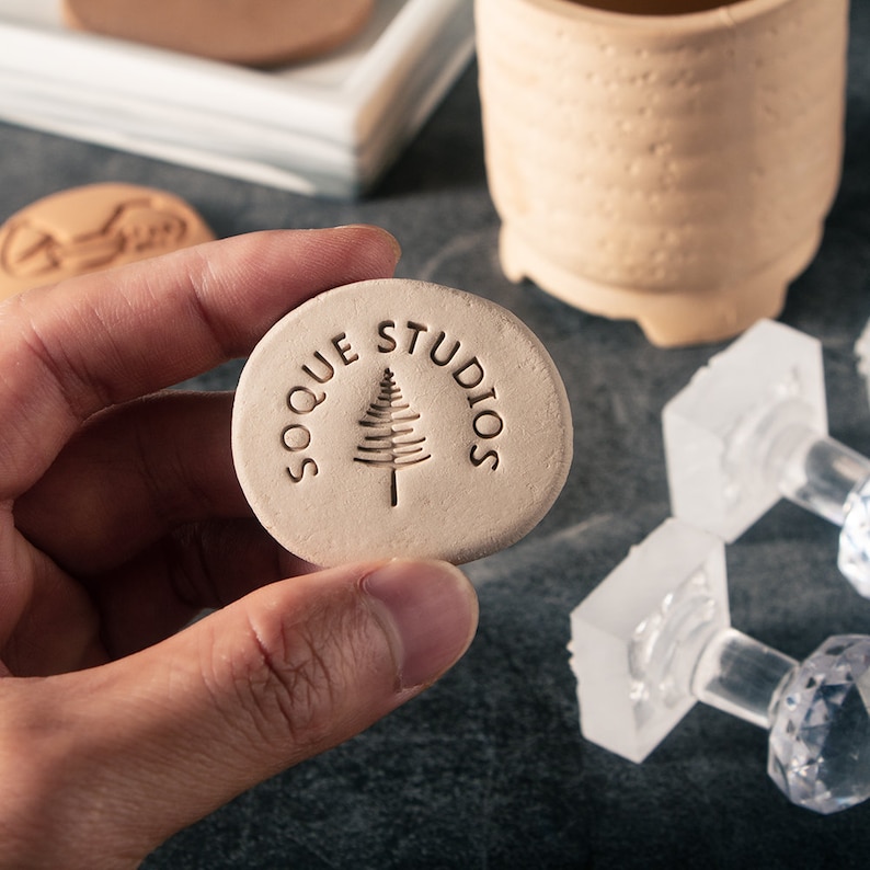 Custom Acrylic Stamp, Custom Pottery Stamp, Custom Clay Stamp, Custom ...