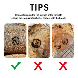 Bestseller! Custom Personalized Sourdough Bread Stamp, Custom Logo ...
