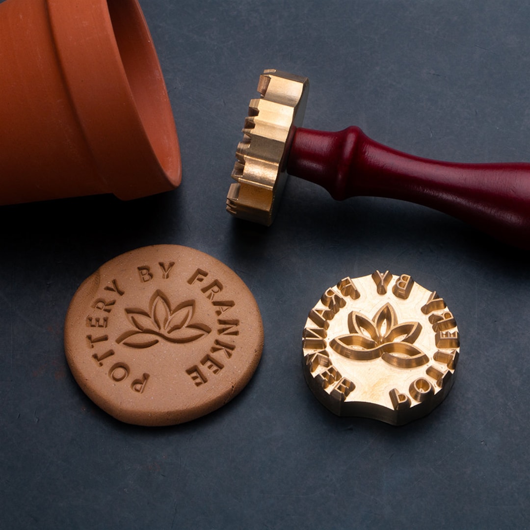 Custom Clay Stamp, Custom Personalized Clay Stamp, Custom Brass Stamp ...