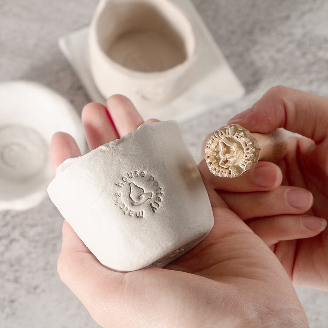 Personalized Clay Stamp, Custom Pottery Stamp, Custom Personalized ...