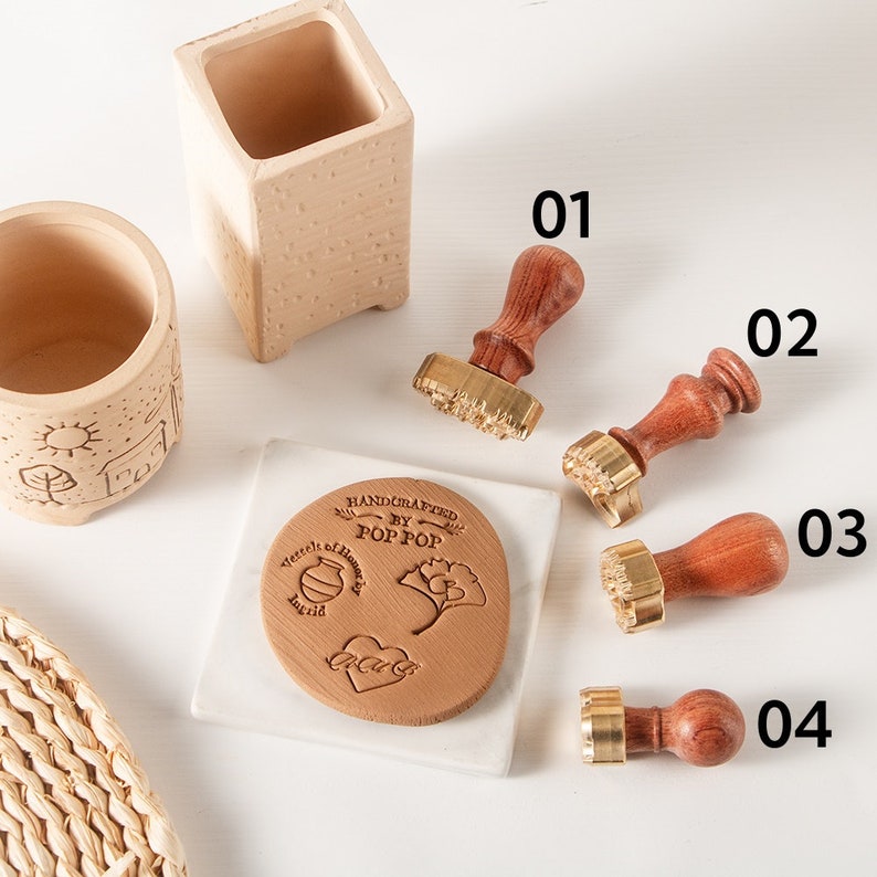 Custom Clay Stamp, Custom Pottery Stamp, Custom Personalized Ceramics ...