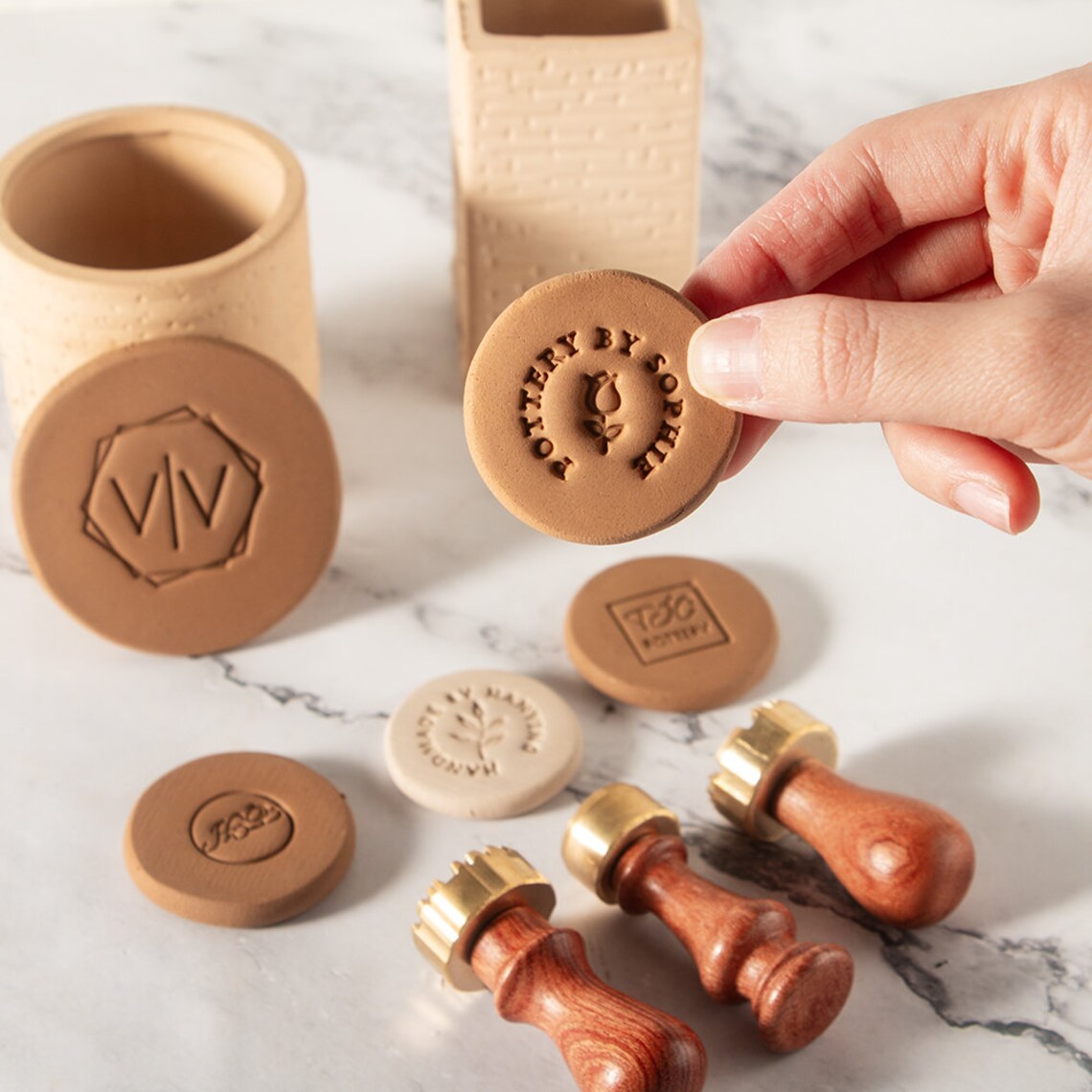 Custom Clay Stamp, Custom Pottery Stamp, Custom Personalized Ceramics ...