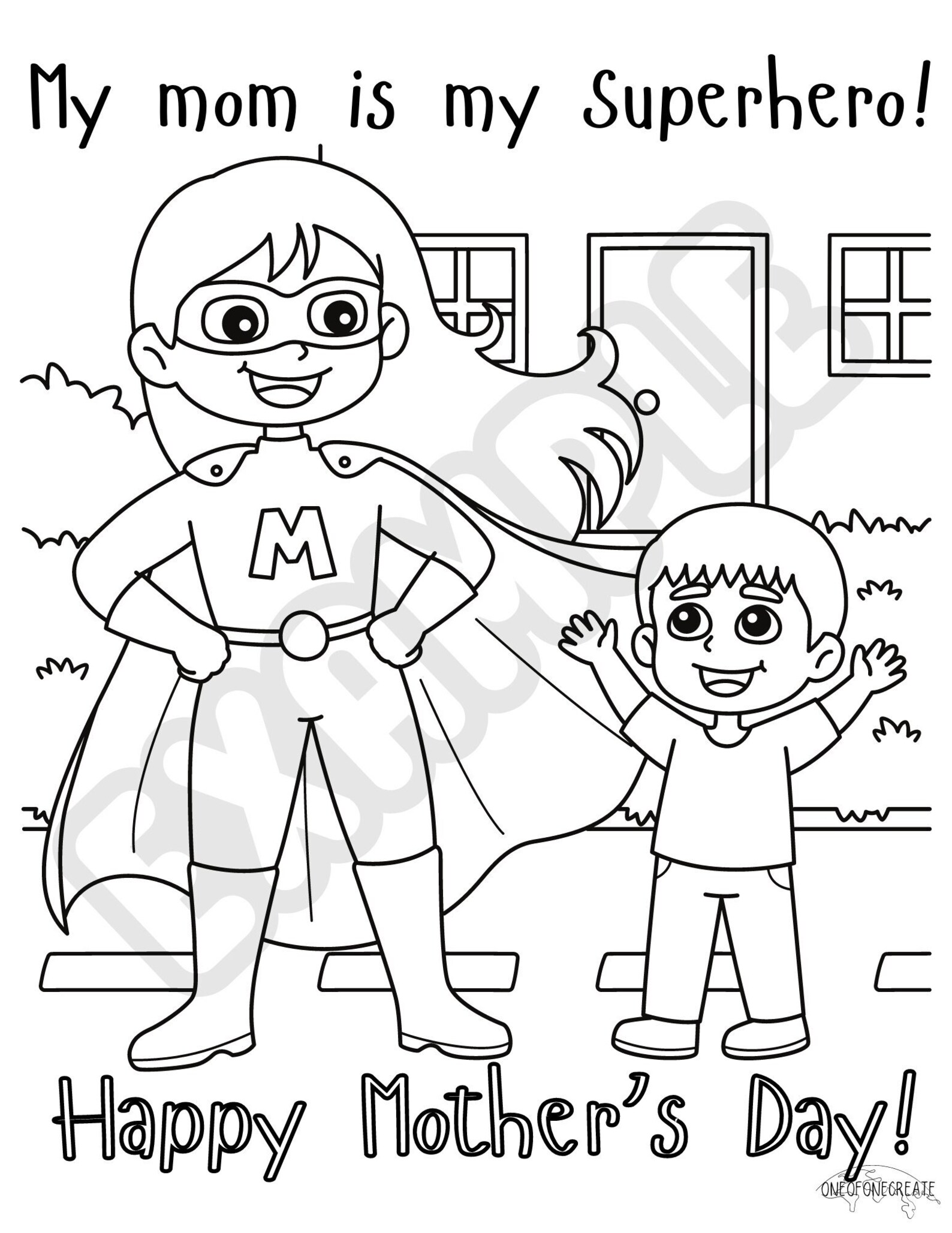Mother's Day Coloring Activity Pages Mom Coloring Pages for Children ...