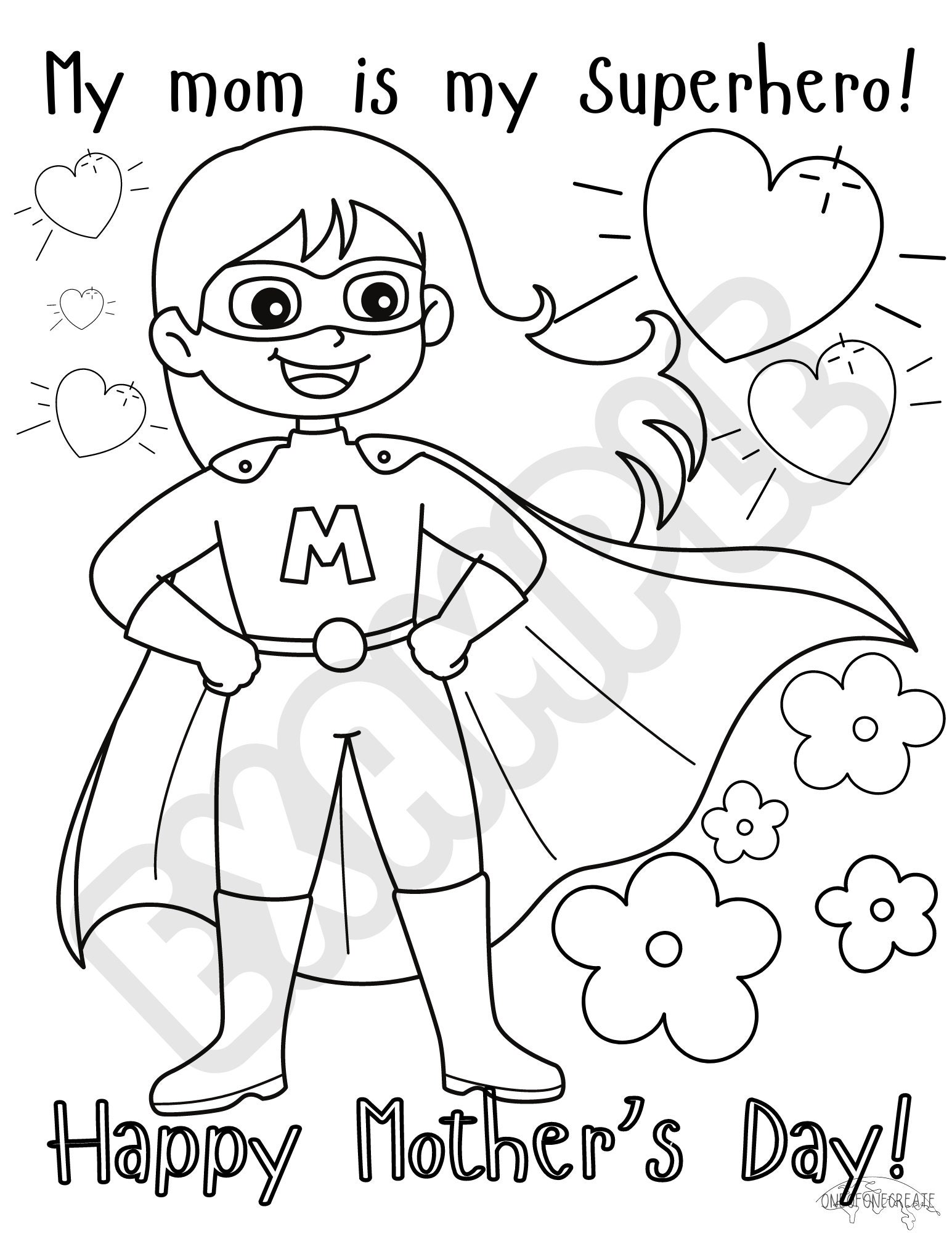 Mother's Day Coloring Activity Pages Mom Coloring Pages for Children ...