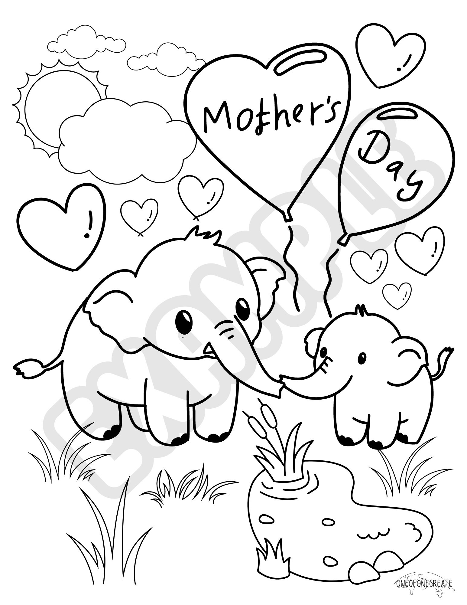 Mother's Day Coloring Activity Pages Mom Coloring Pages for Children ...