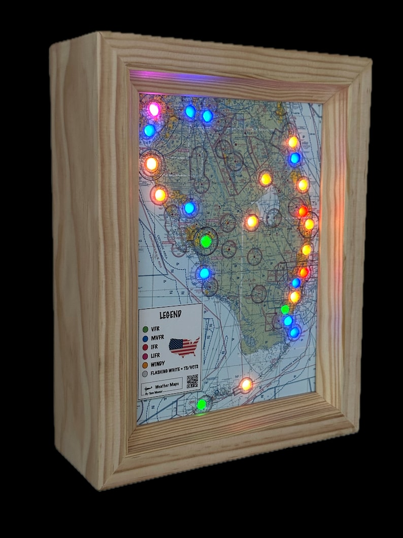 VFR Led Sectional Chart South Florida - Miami Sectional for Pilots ...