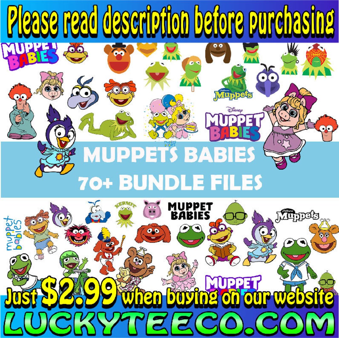 70 Muppets Svg Bundle, Muppets Babies SVG Cut Files for Cricut ...