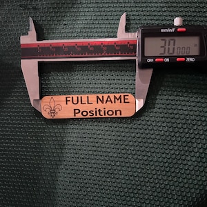 Laser Engraved Wooden Name Tag - Etsy