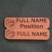 Laser Engraved Wooden Name Tag - Etsy