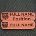 Laser Engraved Wooden Name Tag - Etsy