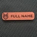 Laser Engraved Wooden Name Tag - Etsy