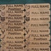 Laser Engraved Wooden Name Tag - Etsy