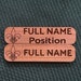 Laser Engraved Wooden Name Tag - Etsy