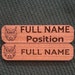 Laser Engraved Wooden Name Tag - Etsy